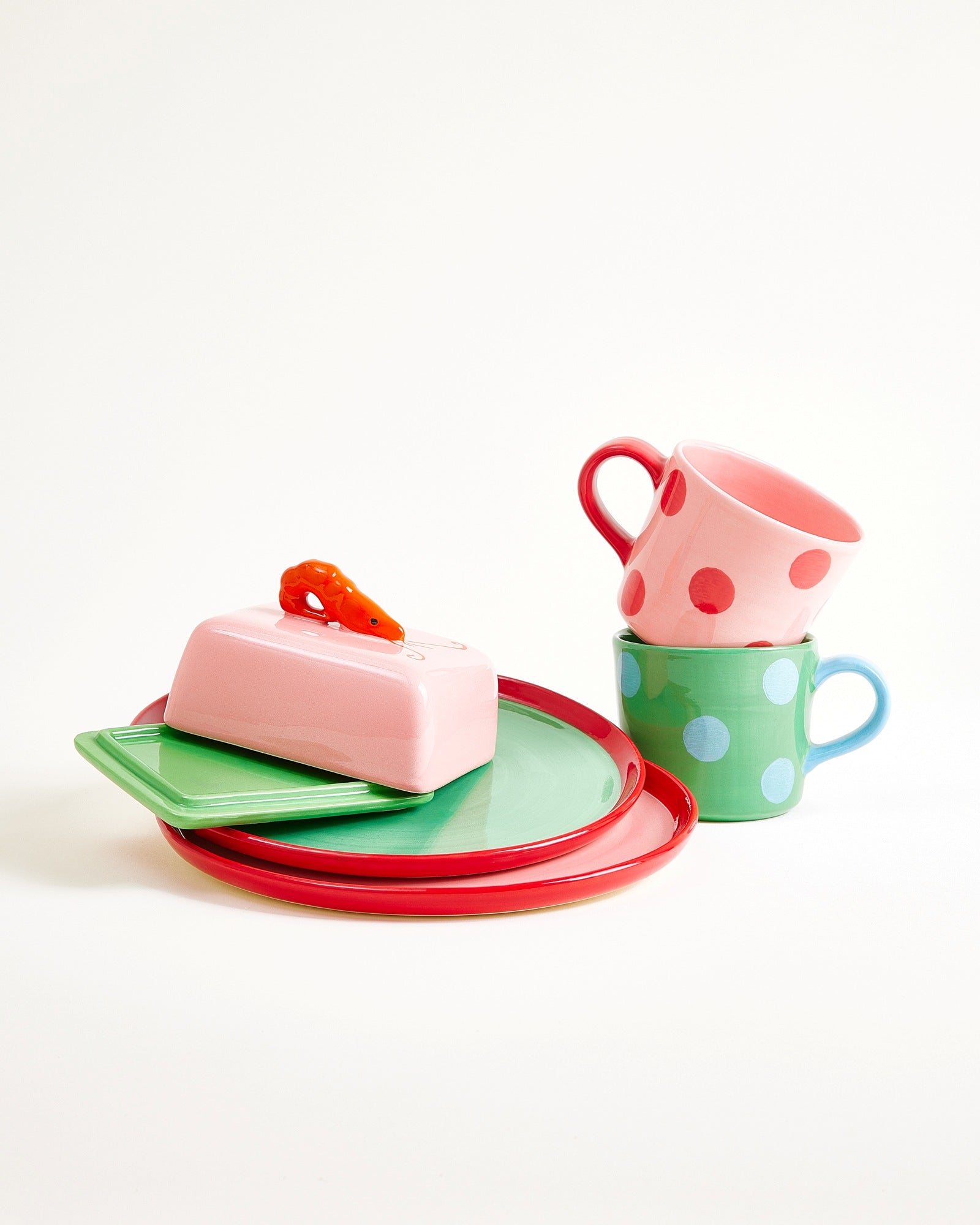 Motel a Miio x Isis-Maria Brisa pink green uni - 5-piece set