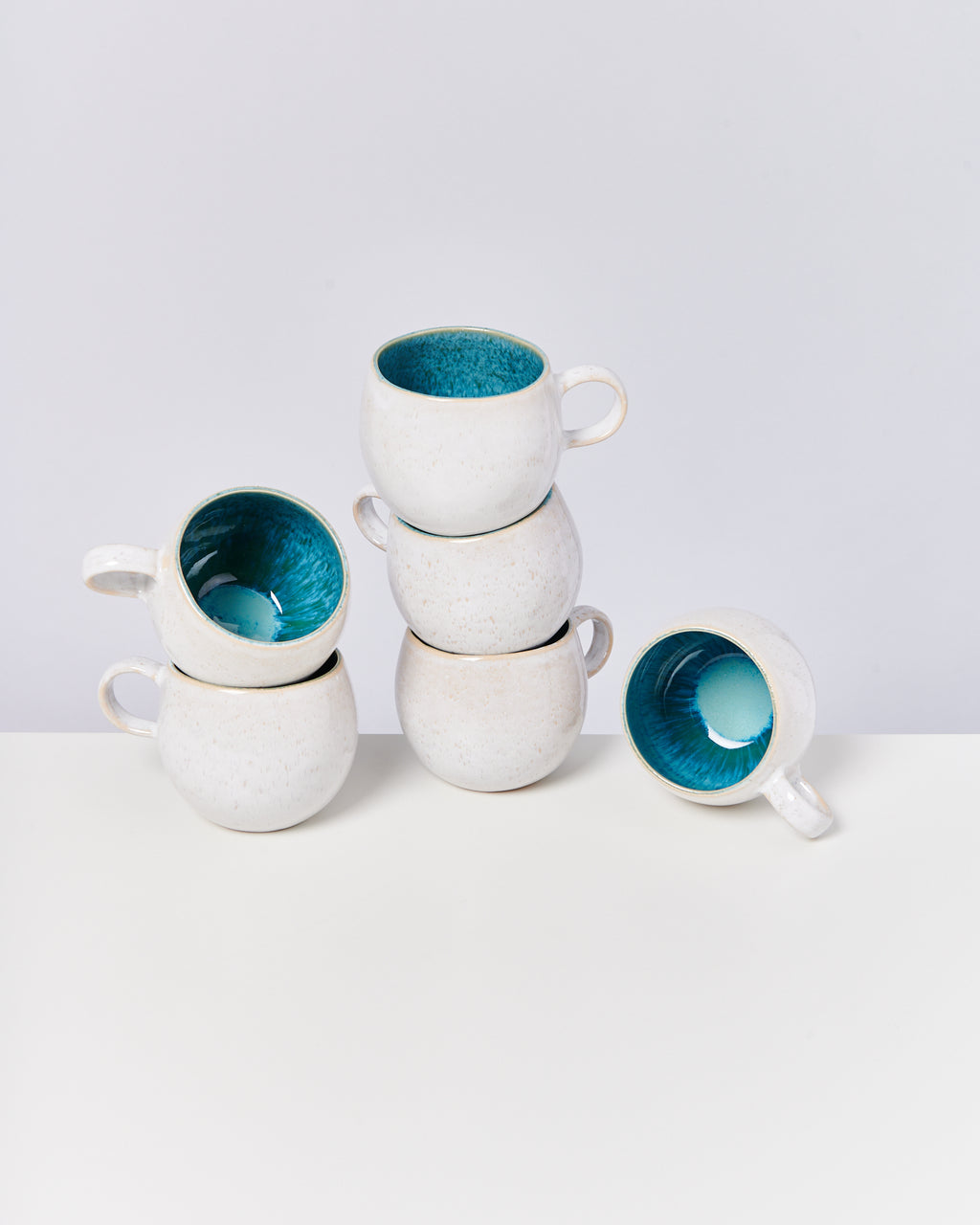 Areia - Set of 6 Mugs big aqua – Motel a Miio