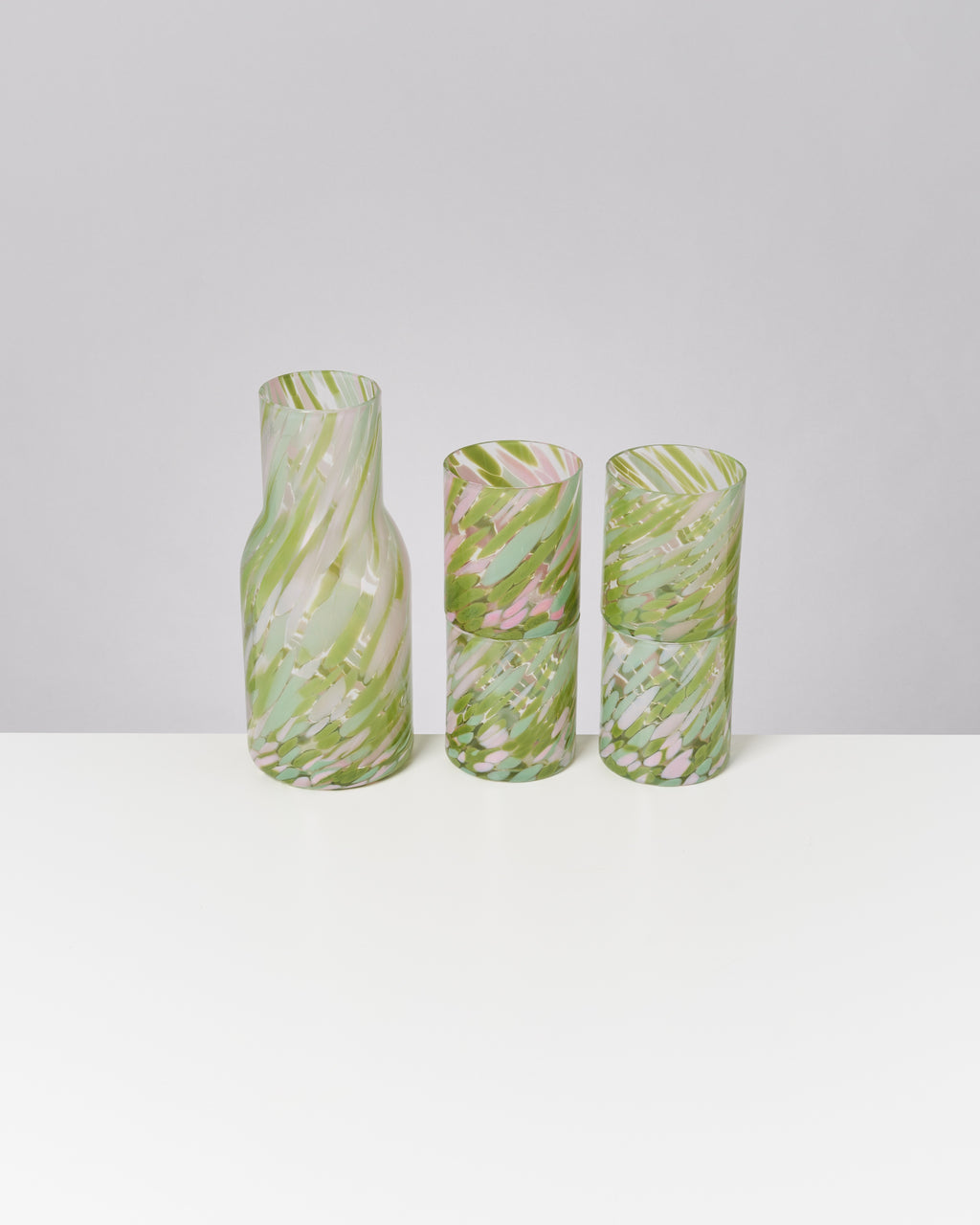 Joia Drops 5 teiliges Set groß grün rosa – Motel a Miio