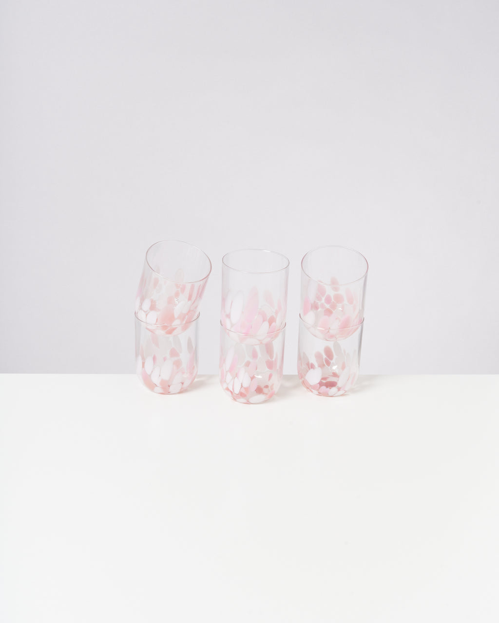 Alegria 6er Set Glas groß drops rosé – Motel a Miio